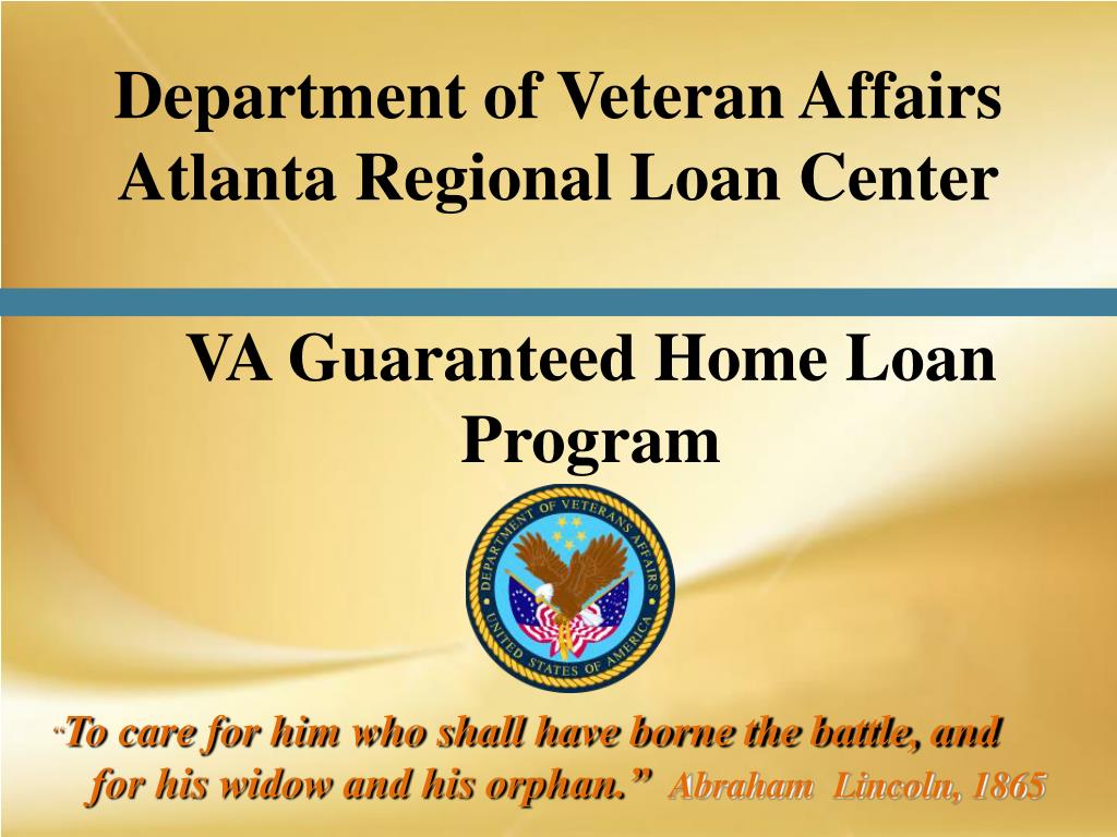 PPT - VA Guaranteed Home Loan Program PowerPoint Presentation, free ...