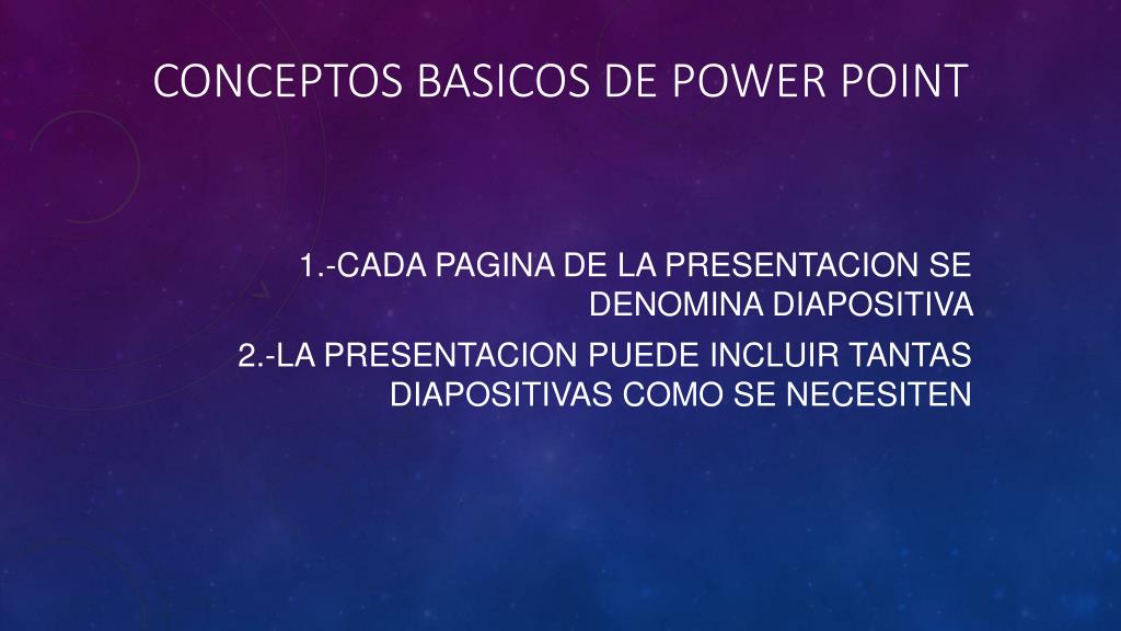PPT - CONCEPTOS BASICOS DE POWER POINT PowerPoint Presentation, free download - ID:4213142