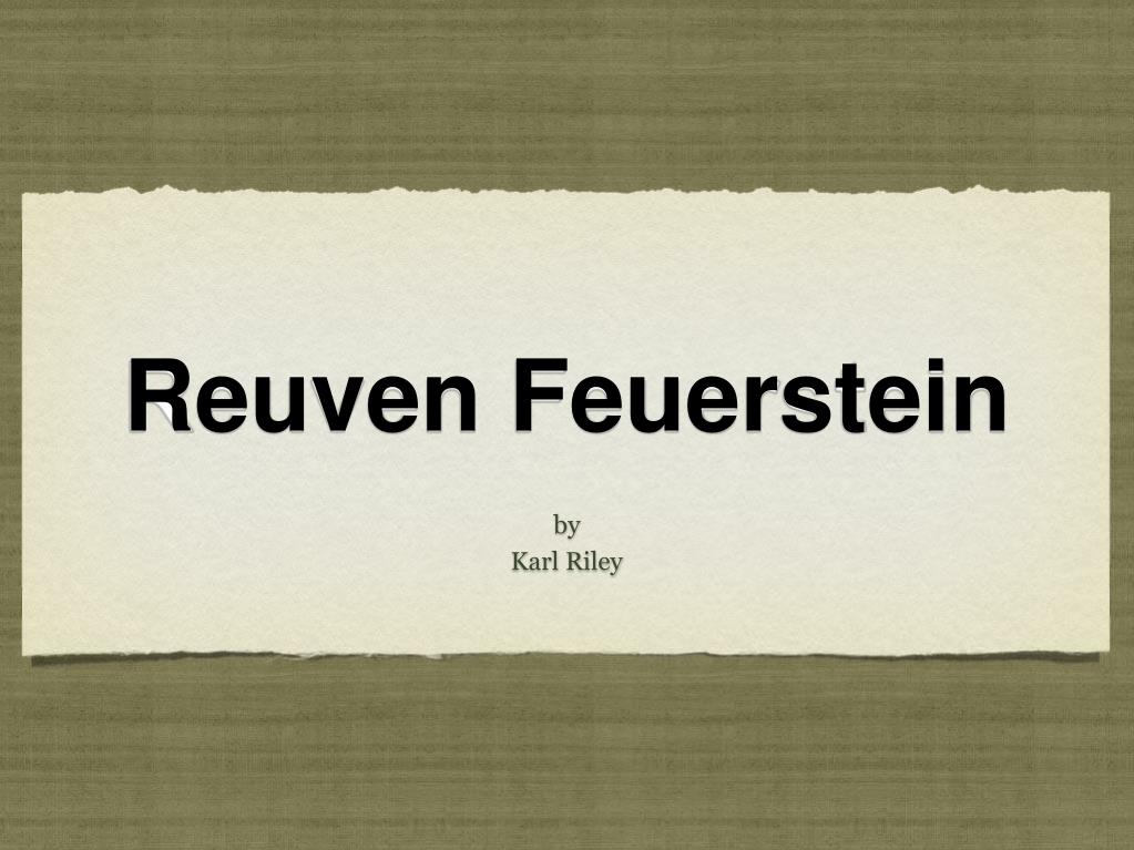 PPT - Reuven Feuerstein PowerPoint Presentation, free download - ID:4213734