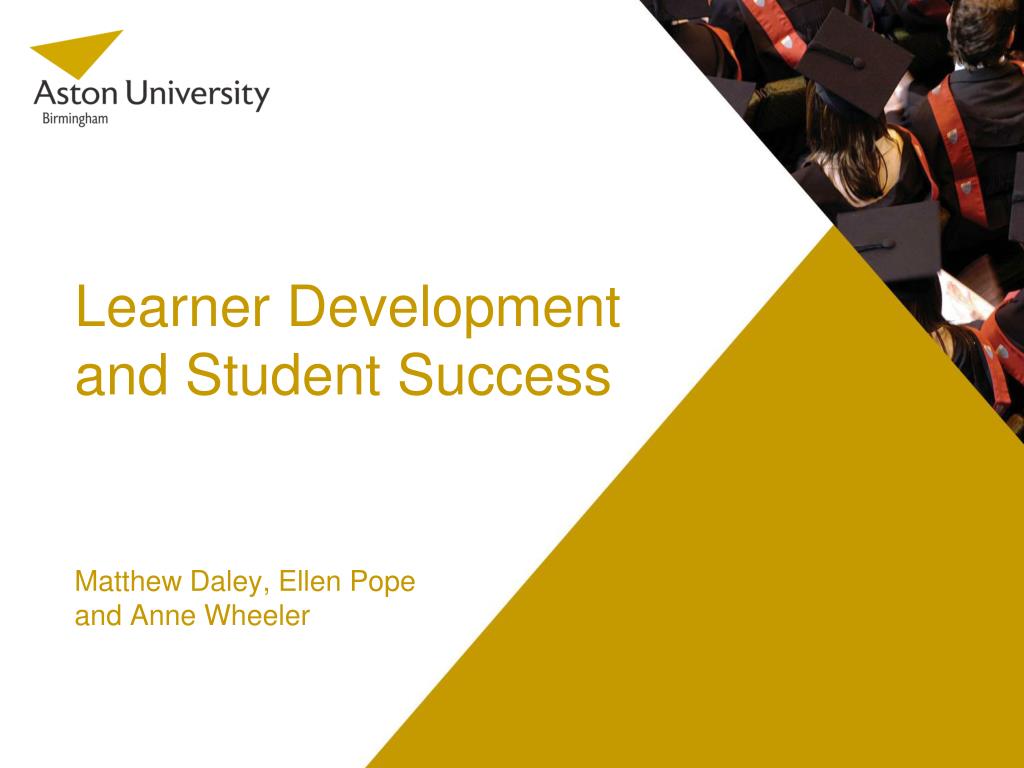 PPT - Learner Development and Student Success PowerPoint Presentation ...