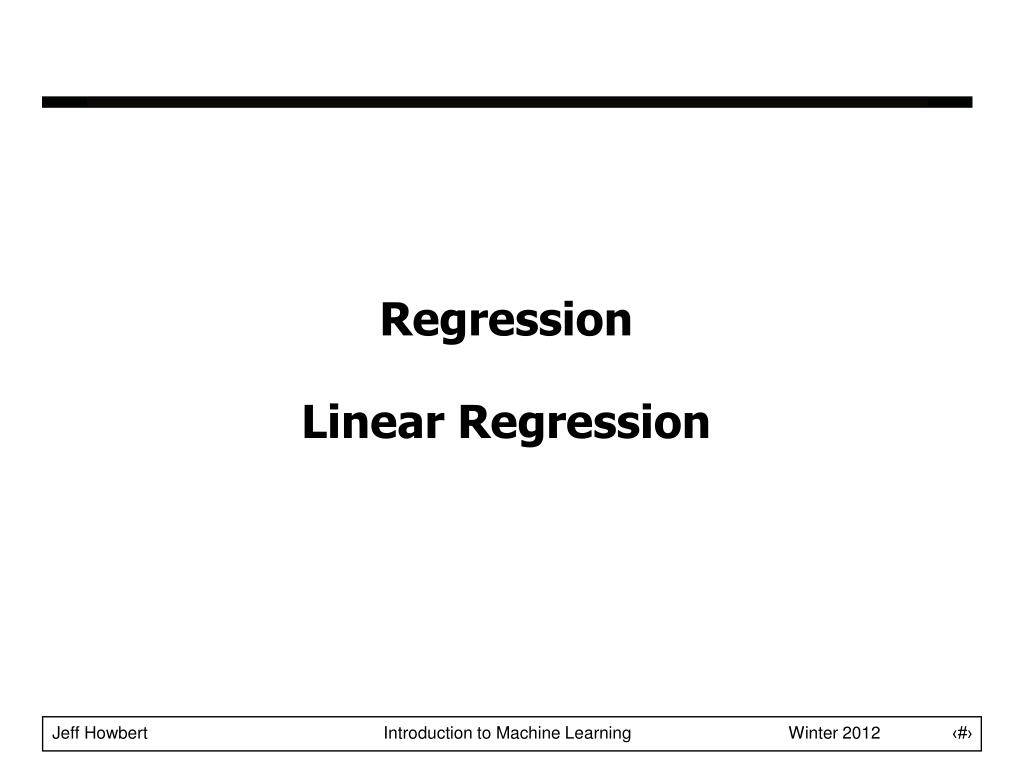 PPT - Regression Linear Regression PowerPoint Presentation, free ...