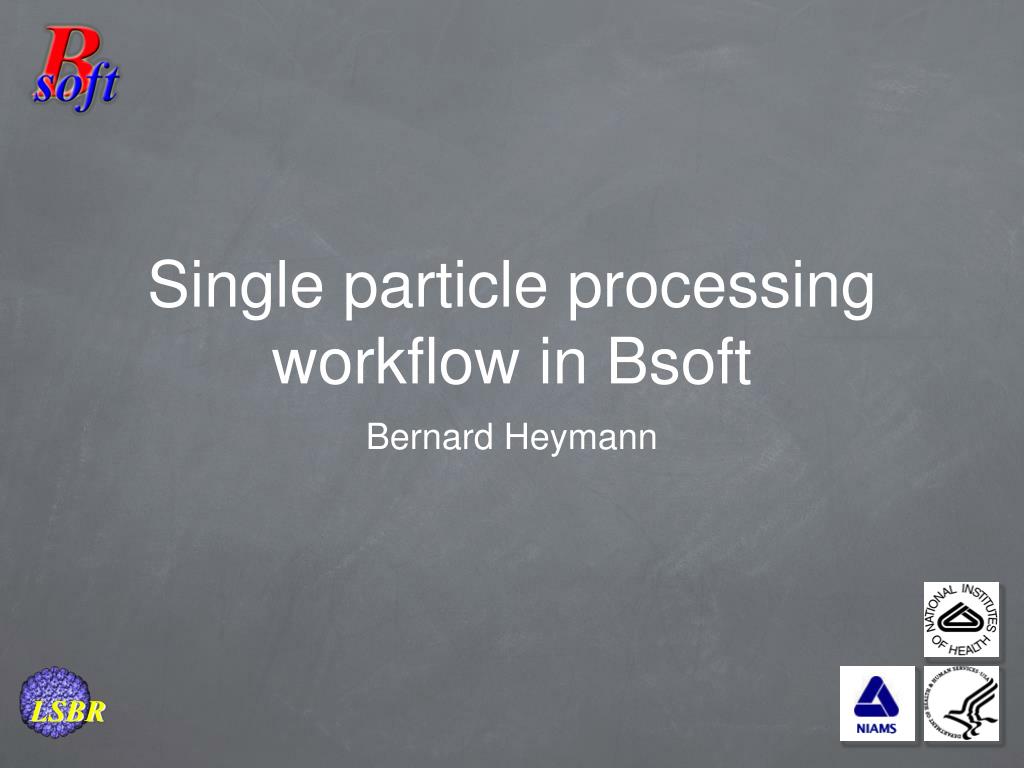 PPT - Single particle processing workflow in Bsoft PowerPoint ...