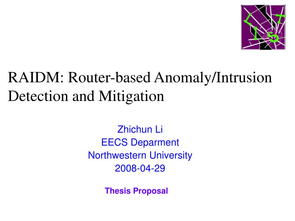 Ppt Raidm Router Based Anomalyintrusion Detection And Mitigation Powerpoint Presentation