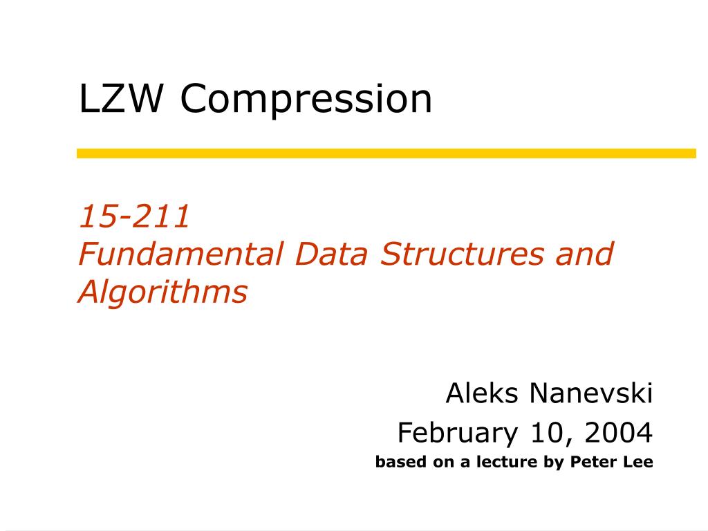 Ppt 15 211 Fundamental Data Structures And Algorithms Powerpoint