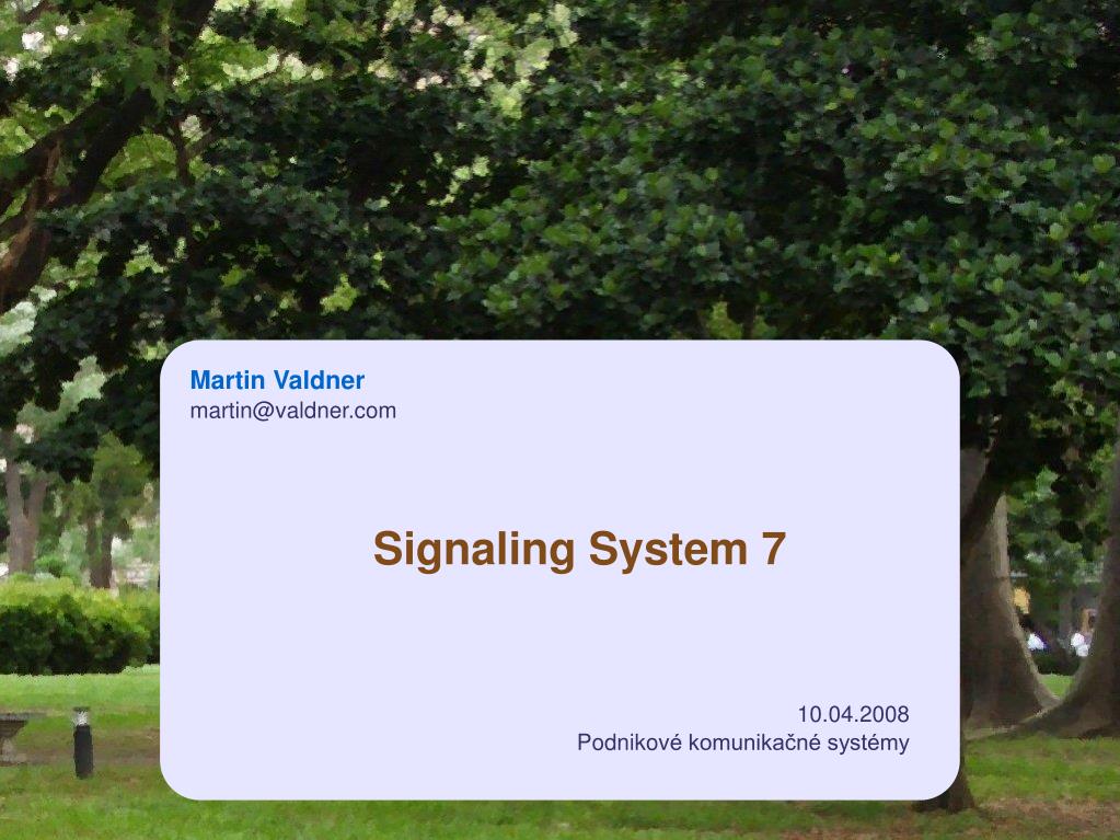PPT - Signaling System 7 PowerPoint Presentation, free download - ID ...