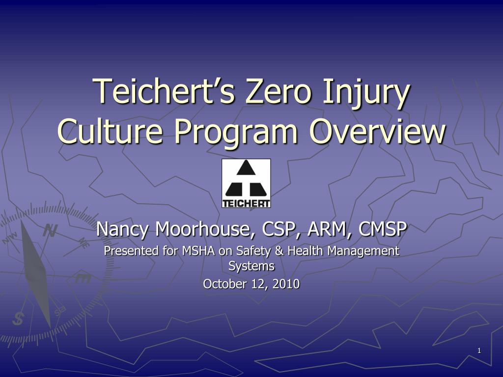 PPT - Teichert’s Zero Injury Culture Program Overview PowerPoint ...