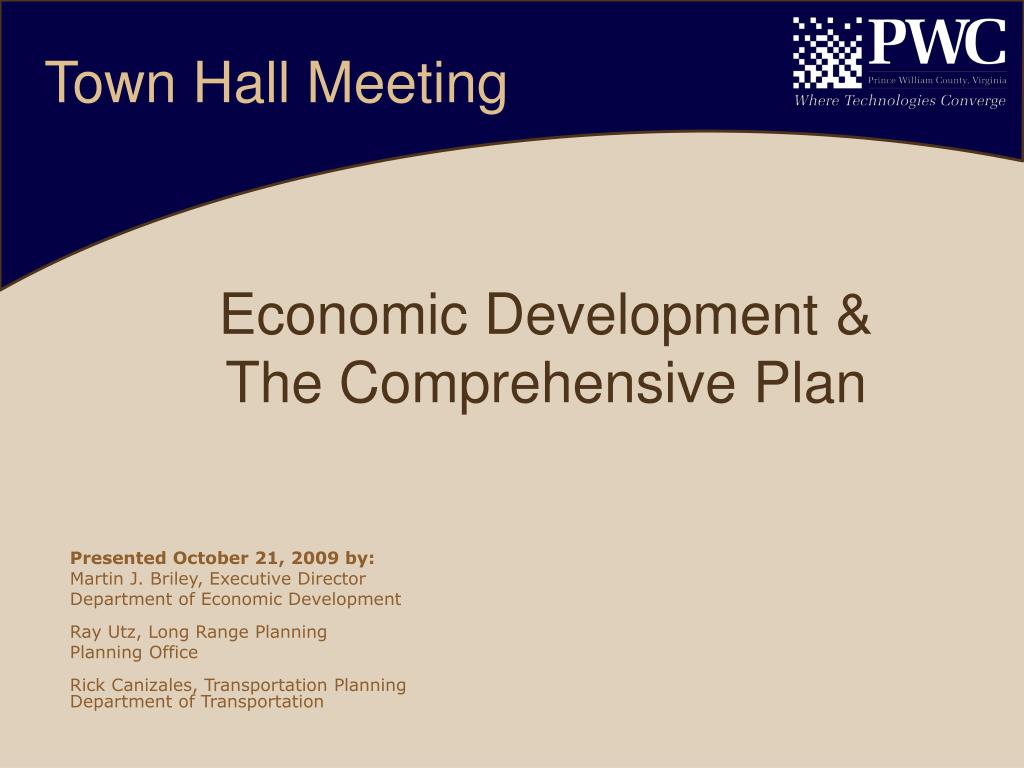 PPT - Economic Development & The Comprehensive Plan PowerPoint ...