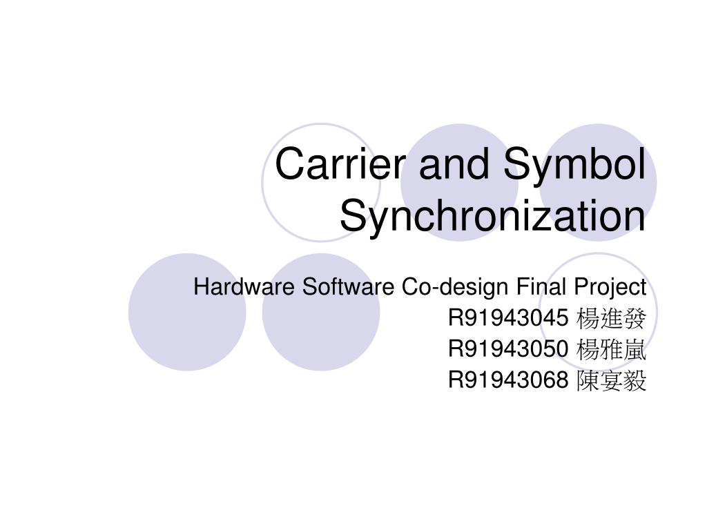 PPT - Carrier and Symbol Synchronization PowerPoint Presentation, free ...