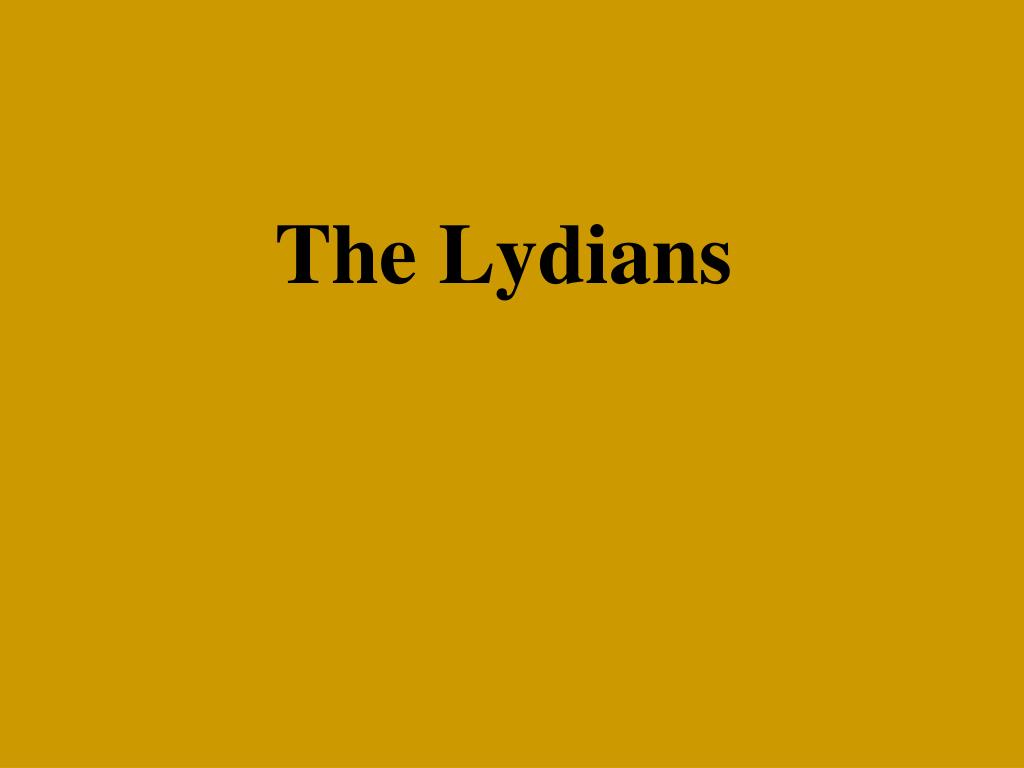 PPT - The Lydians PowerPoint Presentation, free download - ID:4230312