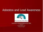 PPT - Lead Awareness Training PowerPoint Presentation, free download ...
