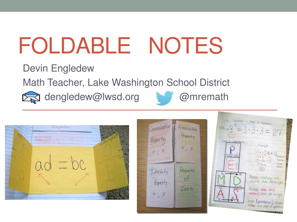 PPT - FOLDABLE NOTES PowerPoint Presentation, free download - ID:4233481