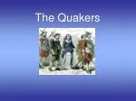 PPT - The Puritans and the Quakers PowerPoint Presentation, free ...