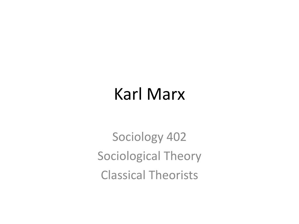 PPT - Karl Marx PowerPoint Presentation, free download - ID:4238260