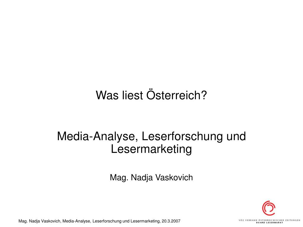 PPT - Was liest Österreich? PowerPoint Presentation, free download - ID ...