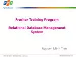 PPT - Relational Database Management System PowerPoint Presentation ...