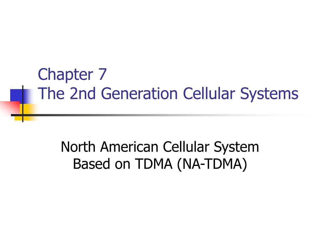 PPT - Chapter 7 The 2nd Generation Cellular Systems PowerPoint ...