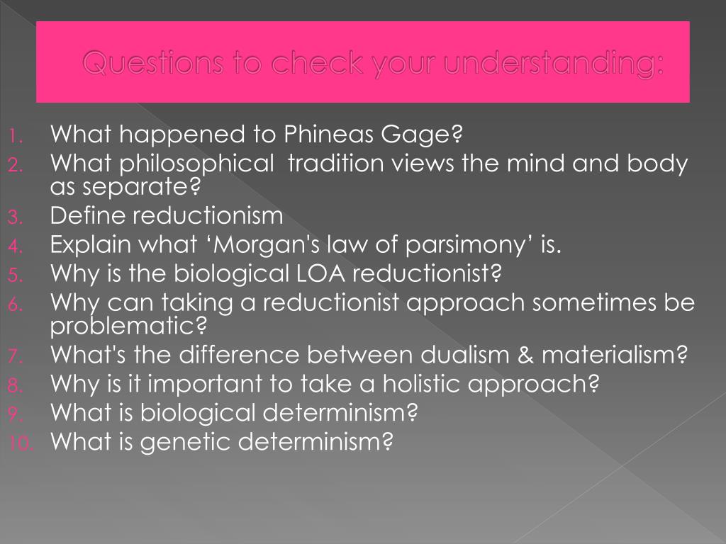 PPT - Questions to check your understanding: PowerPoint Presentation ...