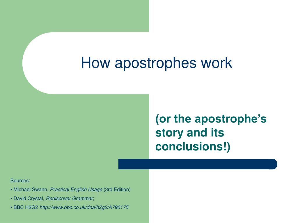 PPT - Understanding Apostrophes: Usage, Rules, and Common Mistakes ...