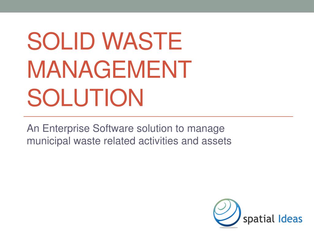 PPT - Solid Waste Management Solution PowerPoint Presentation, free ...