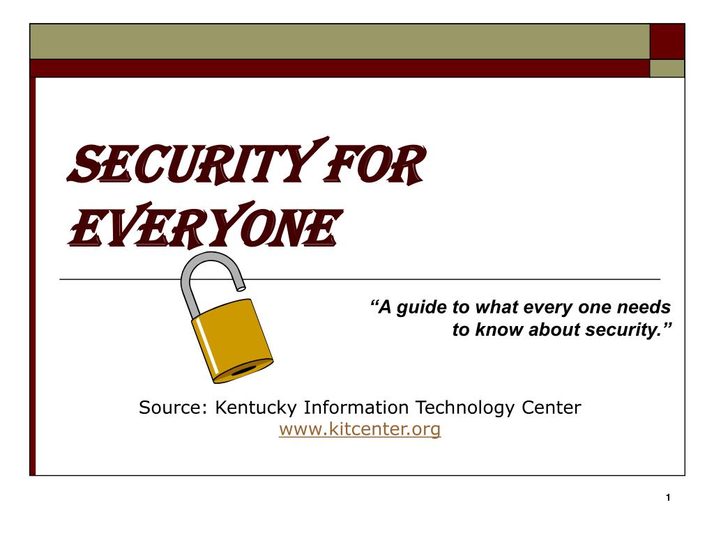 PPT - Security For Everyone PowerPoint Presentation, free download - ID ...