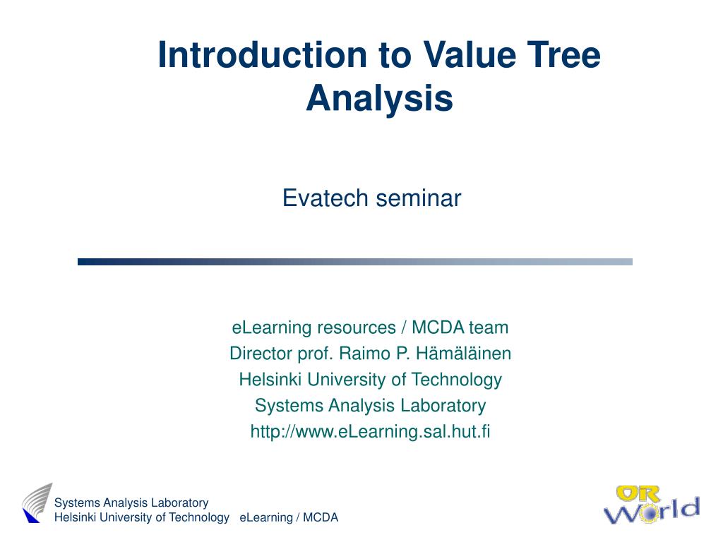 PPT - Introduction to Value Tree Analysis PowerPoint Presentation, free download - ID:4251278