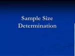 PPT - Sample Size Determination PowerPoint Presentation, free download ...