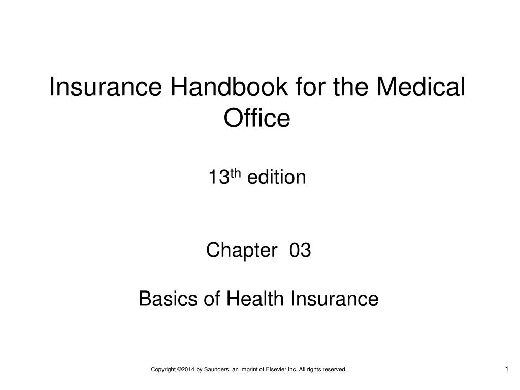 PPT - Chapter 03 Basics of Health Insurance PowerPoint Presentation ...