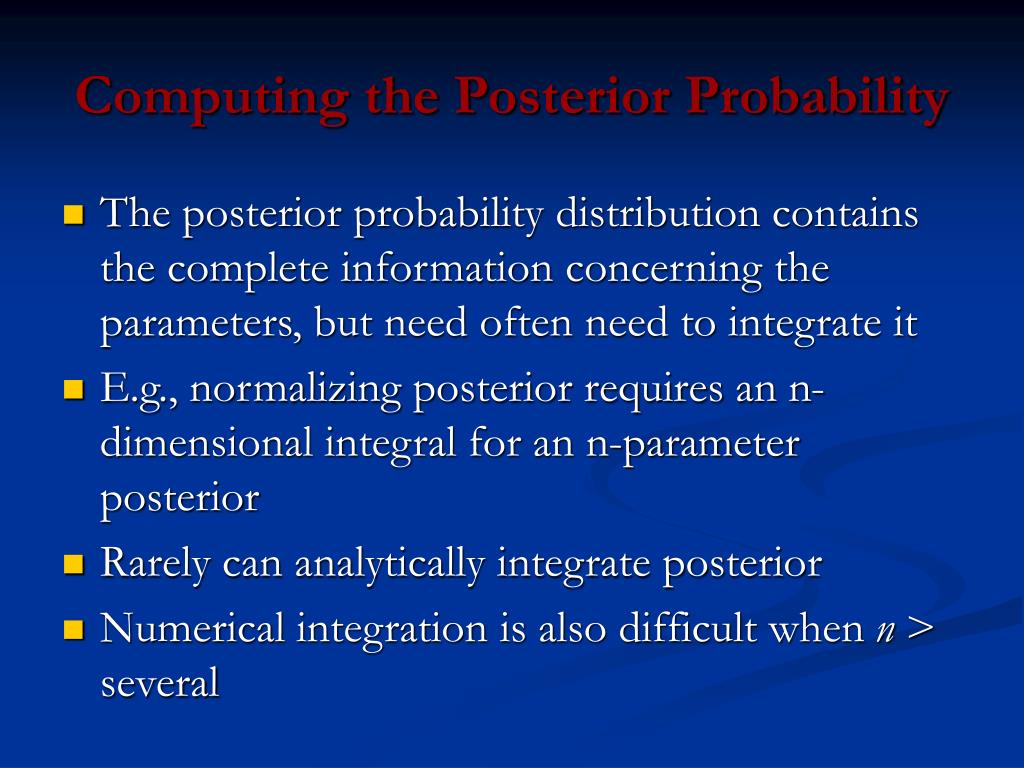 PPT - Computing the Posterior Probability PowerPoint Presentation, free ...