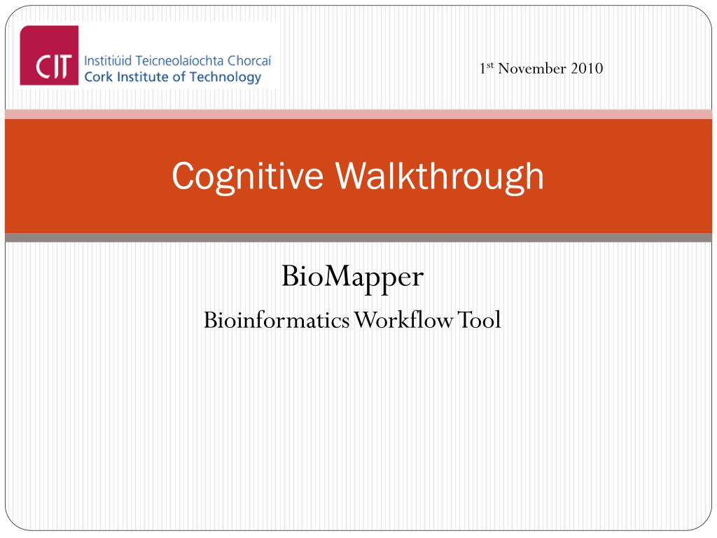 PPT - Cognitive Walkthrough PowerPoint Presentation, free download - ID ...