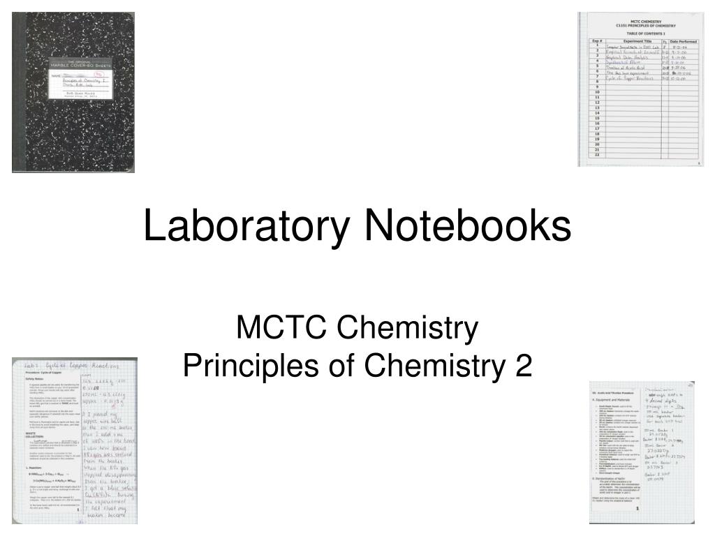 PPT - Laboratory Notebooks PowerPoint Presentation, free download - ID ...