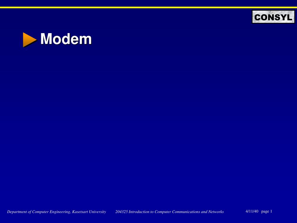 PPT - Modem PowerPoint Presentation, free download - ID:4256477
