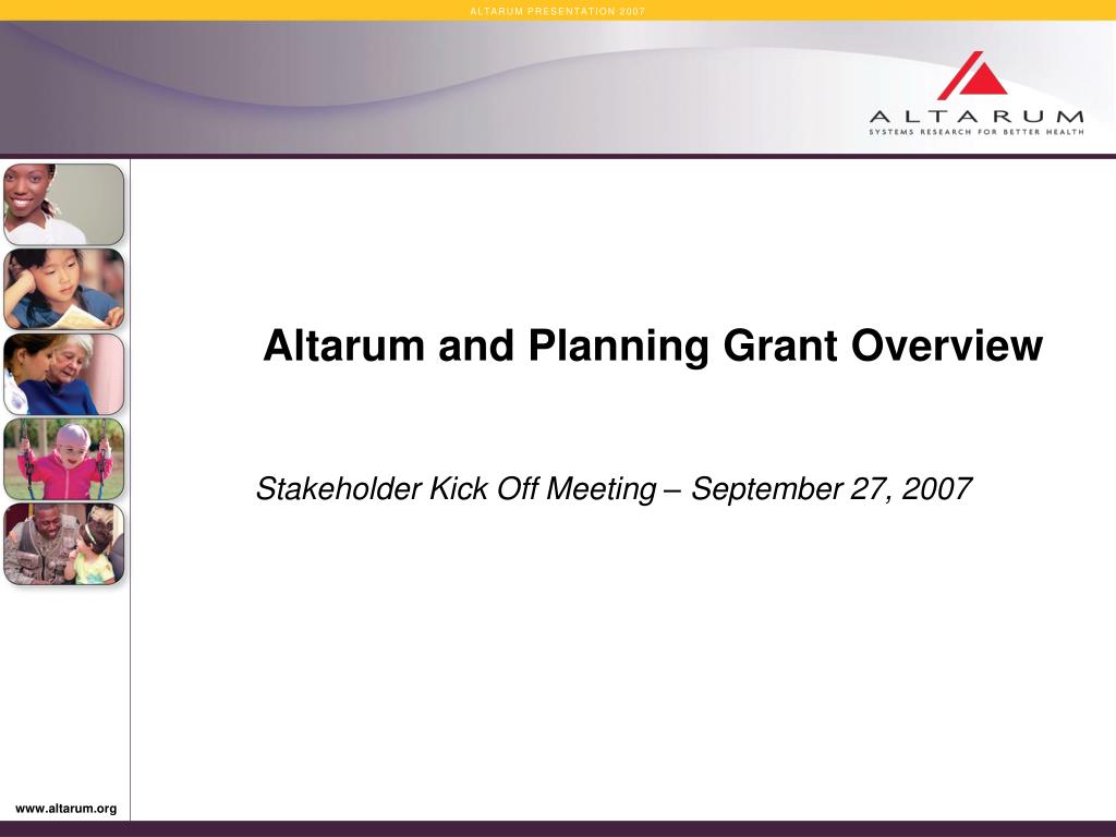 PPT - Altarum and Planning Grant Overview PowerPoint Presentation, free ...