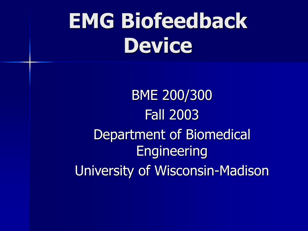 PPT - EMG Biofeedback Device PowerPoint Presentation, free download ...