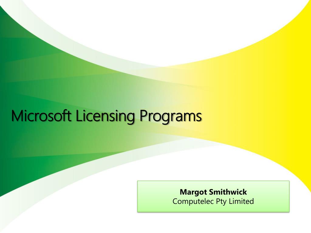 PPT - Microsoft Licensing Programs PowerPoint Presentation, free ...