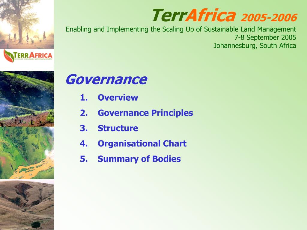 PPT - Governance Overview Governance Principles Structure ...
