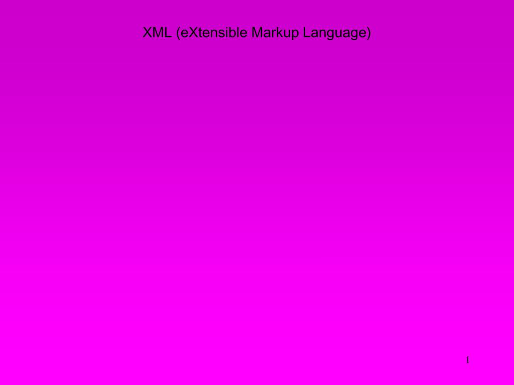 Ppt Xml Extensible Markup Language Powerpoint Presentation Free 5498