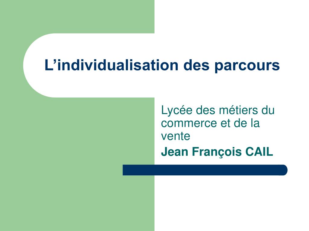 PPT - L’individualisation des parcours PowerPoint Presentation, free ...