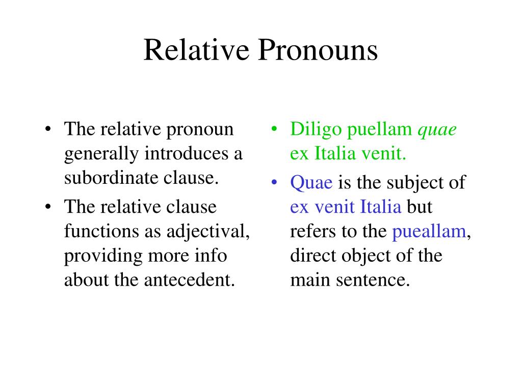PPT - Relative Pronouns PowerPoint Presentation, free download - ID:4266049