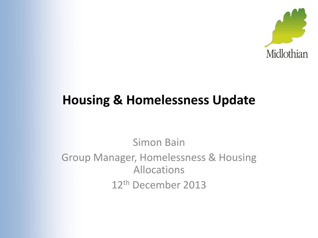 PPT - Housing & Homelessness Update PowerPoint Presentation, free ...