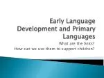 PPT - Early Language Development PowerPoint Presentation, free download ...