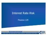 PPT - Interest Rate Risk I Chapter 8 PowerPoint Presentation, free ...