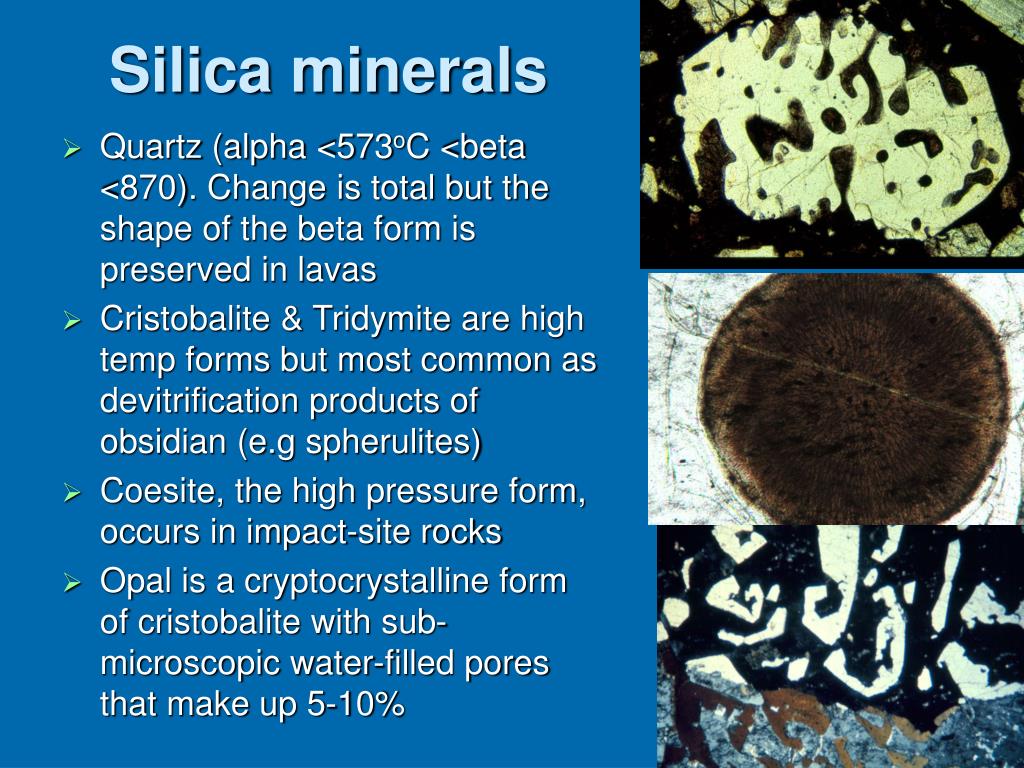 PPT - Silica minerals PowerPoint Presentation, free download - ID:4269768