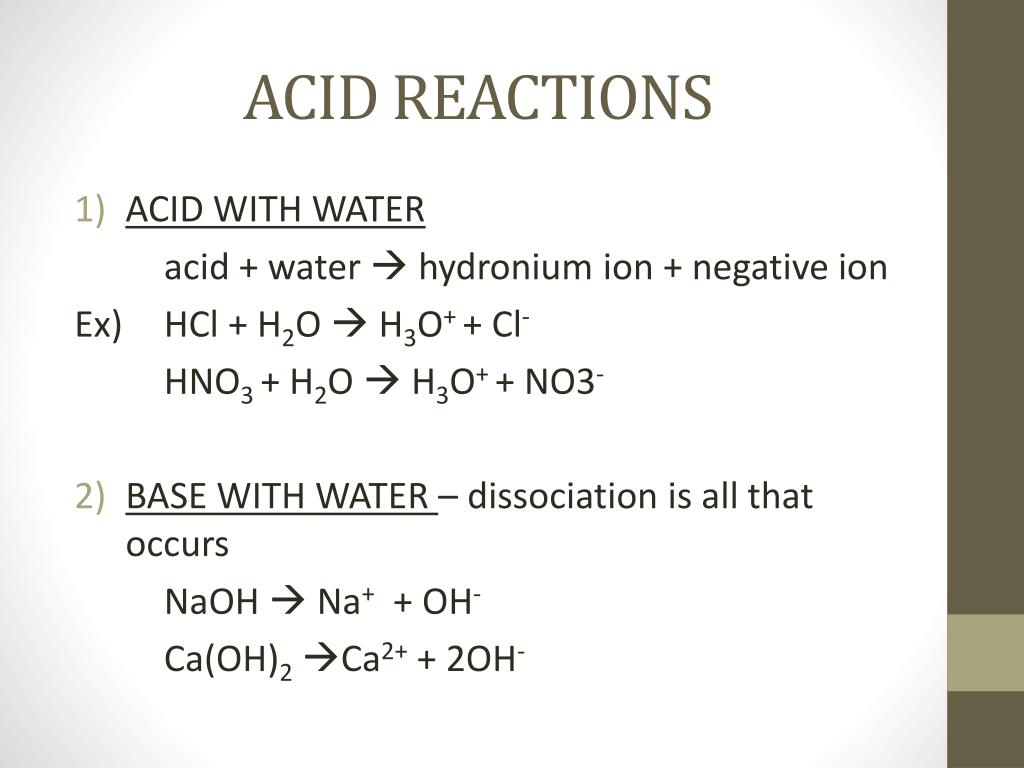 PPT - ACID REACTIONS PowerPoint Presentation, free download - ID:4272616