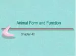 PPT - Animal Form And Function Part 1 - Invertebrates PowerPoint ...