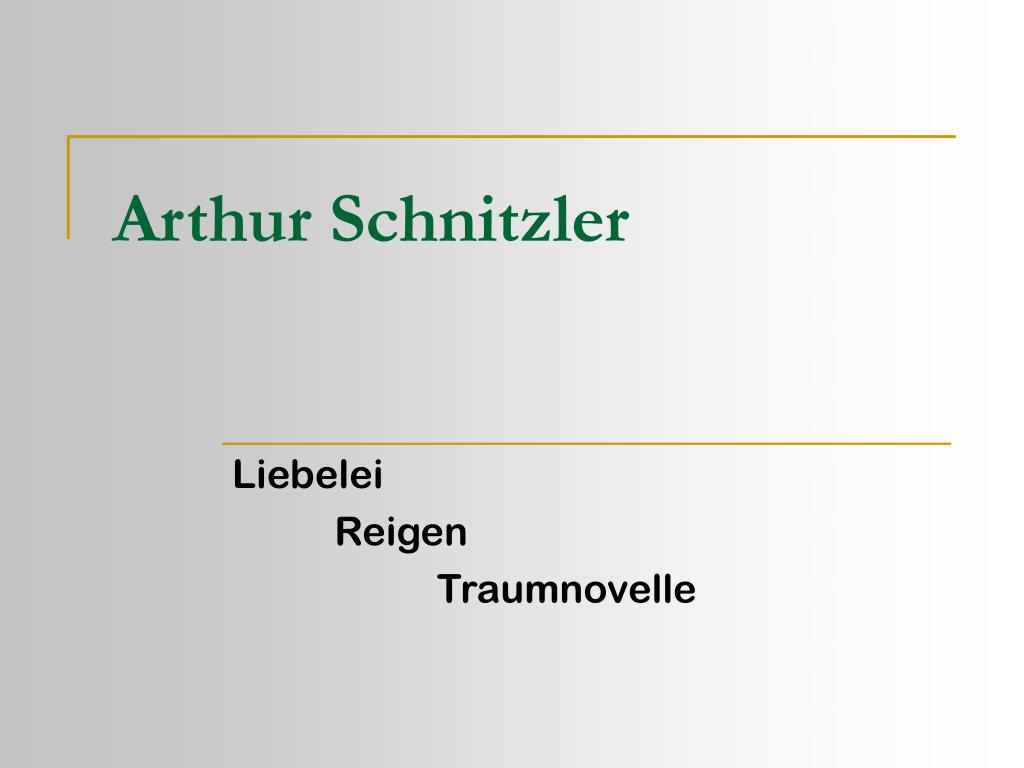 PPT - Arthur Schnitzler PowerPoint Presentation, free download - ID:4274590