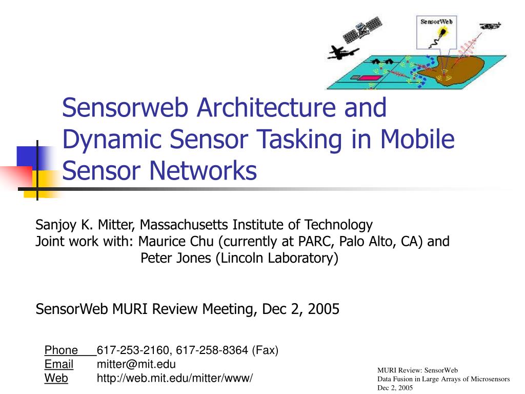 PPT - Sensorweb Architecture and Dynamic Sensor Tasking in Mobile Sensor Networks PowerPoint ...