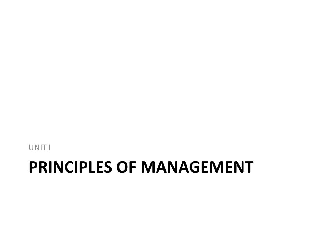 PPT - Principles of Management PowerPoint Presentation, free download ...