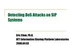 PPT - Detecting Attacks in Routers Using Sketches PowerPoint Presentation - ID:5109582