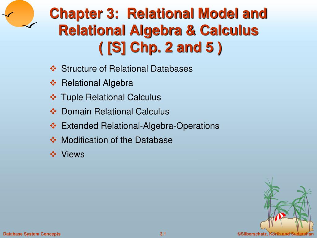 PPT - Chapter 3: Relational Model and Relational Algebra & Calculus ...