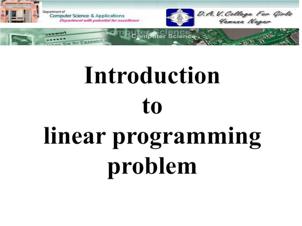 Ppt Introduction To Linear Programming Problem Powerpoint 7848